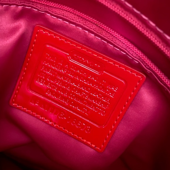Coach | Bags | Coach Glossy Red Patent Leather Tote | Poshmark